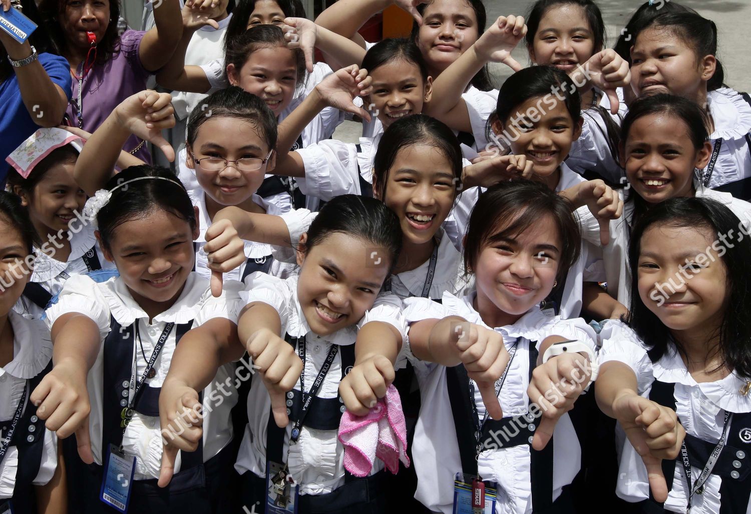 Filipino School Students St Scholastica College Editorial Stock Photo ...