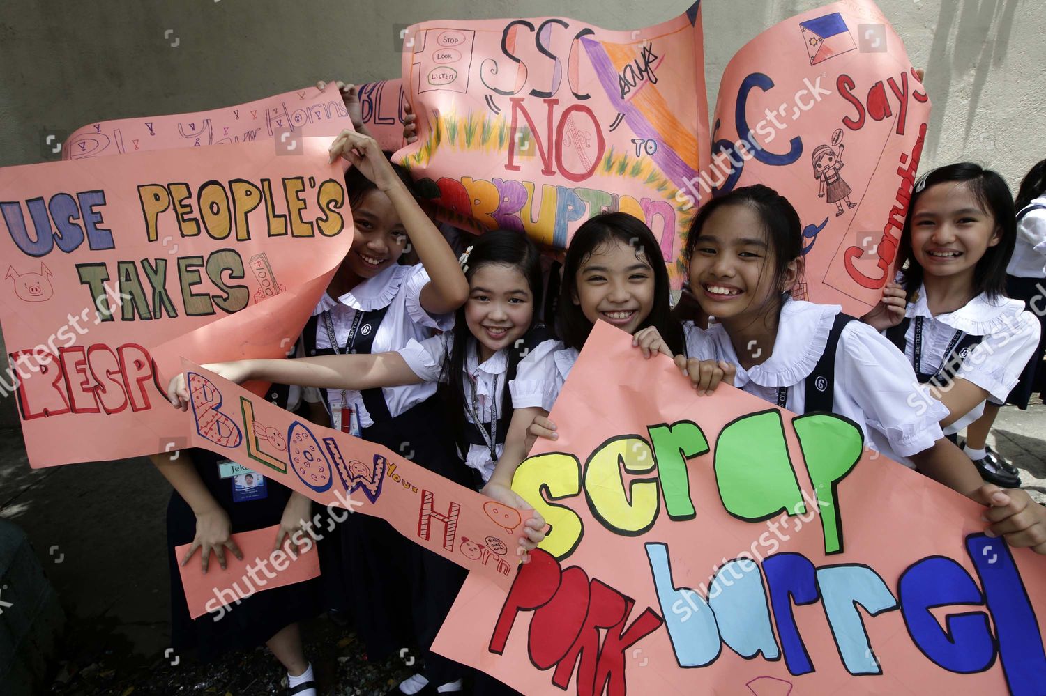 Filipino School Students St Scholastica College Editorial Stock Photo ...
