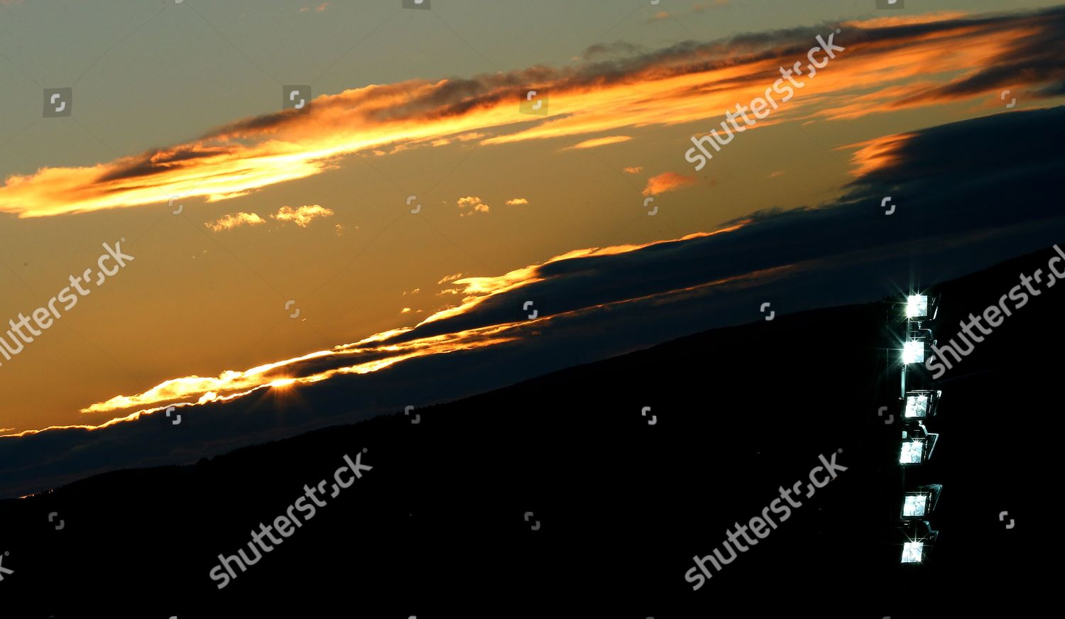 Sun Sets During Hs100 Mixed Team Editorial Stock Photo - Stock Image ...