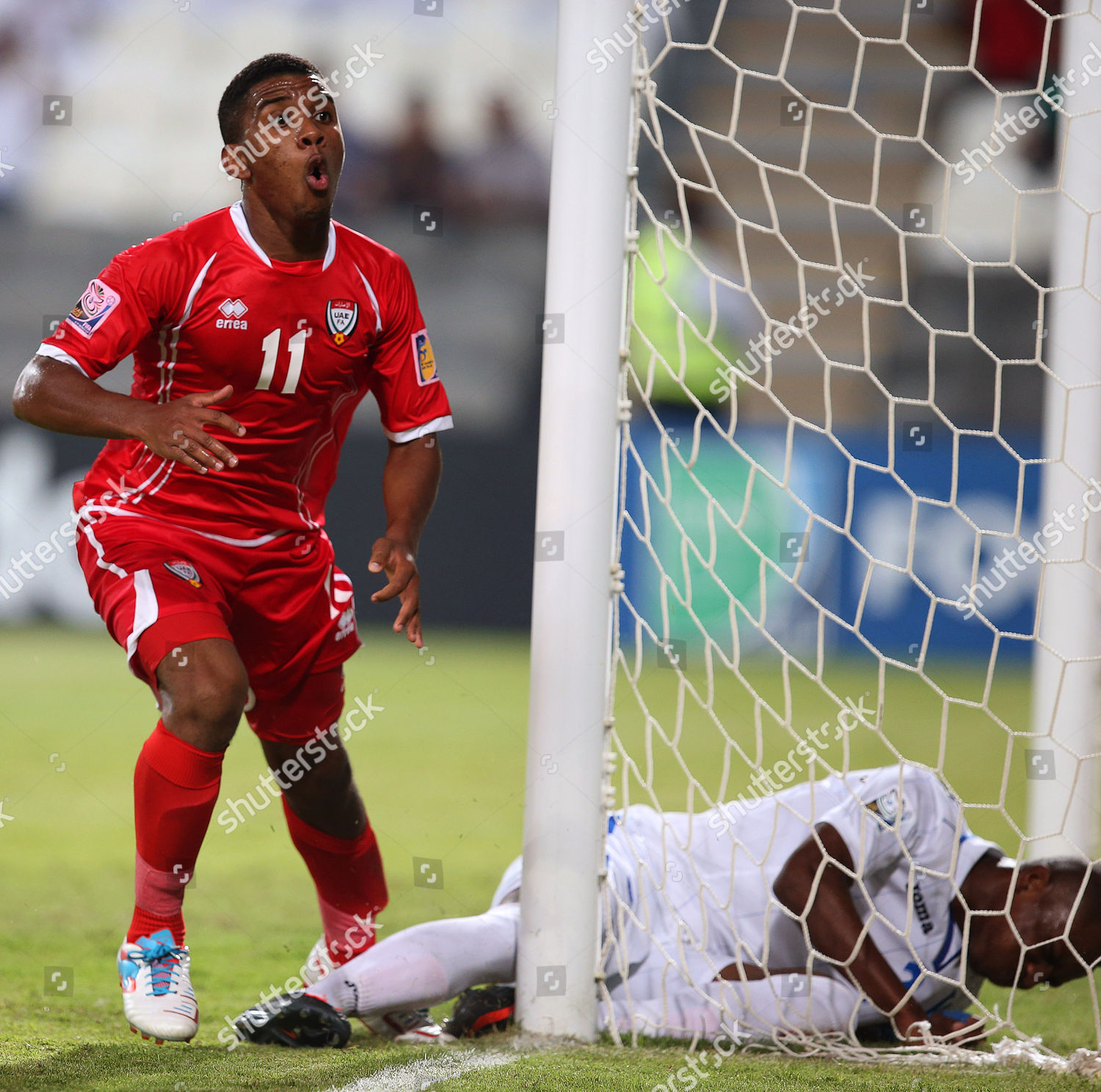 Uaes Khaled Khalfan L Celebrates After Editorial Stock Photo - Stock ...