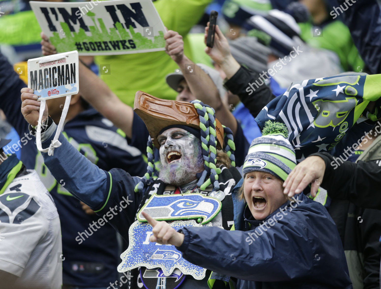 Seattle Seahawks Fans Cheer During Second Editorial Stock Photo - Stock ...