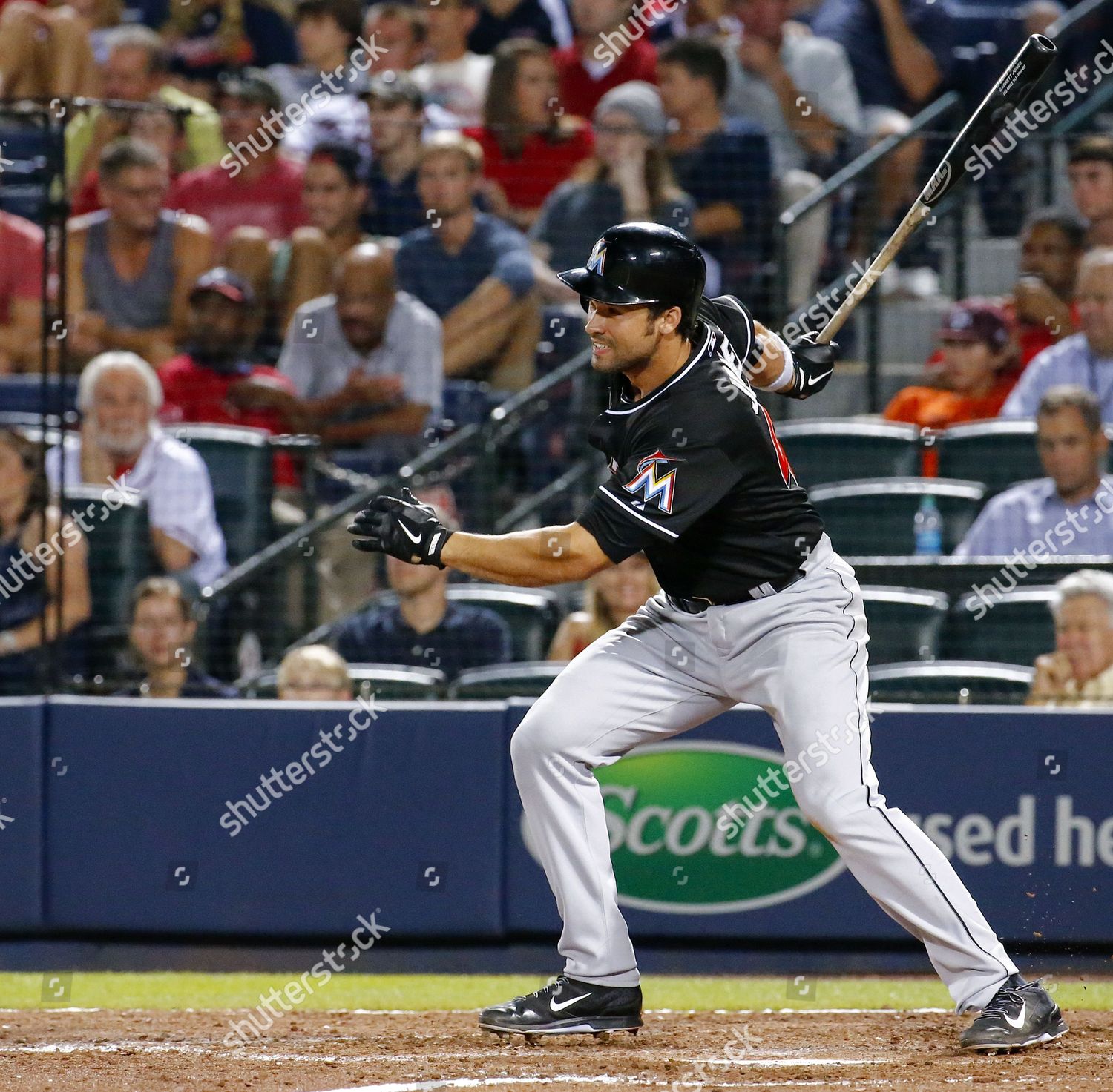 Miami Marlins First Baseman Garrett Jones Editorial Stock Photo - Stock ...