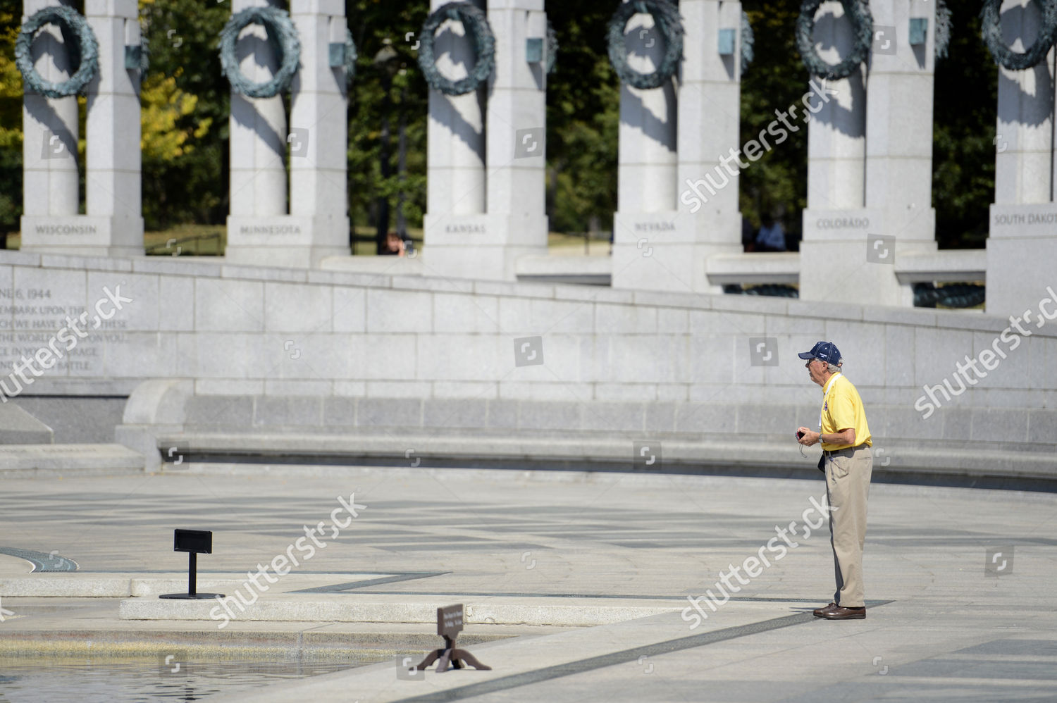 Veteran On Honor Flight Tour Visits Editorial Stock Photo - Stock Image ...