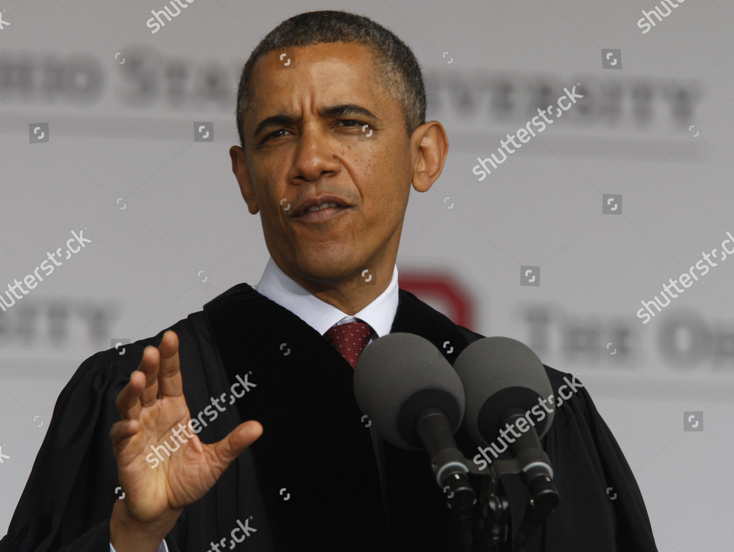 Us President Barack Obama Gestures He Editorial Stock Photo - Stock ...