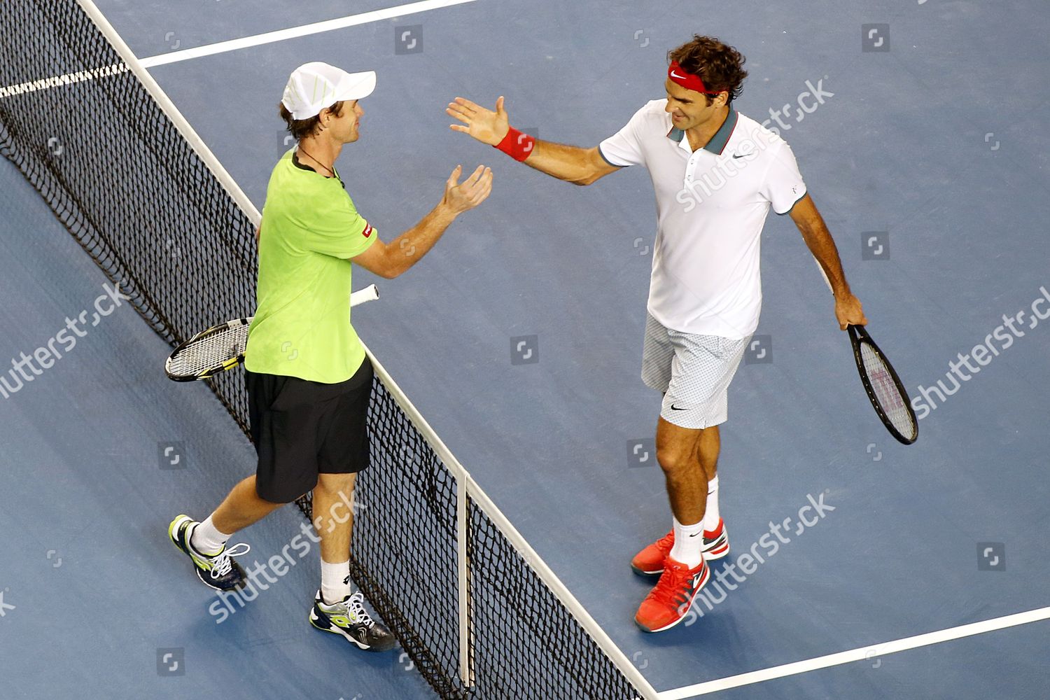 Roger Federer R Switzerland Shakes Hand Editorial Stock Photo - Stock ...