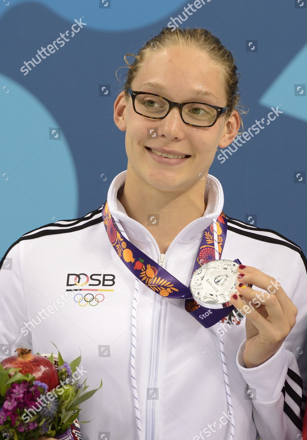 Silver Medalist Leonie Kullmann Germany Poses Editorial Stock Photo ...