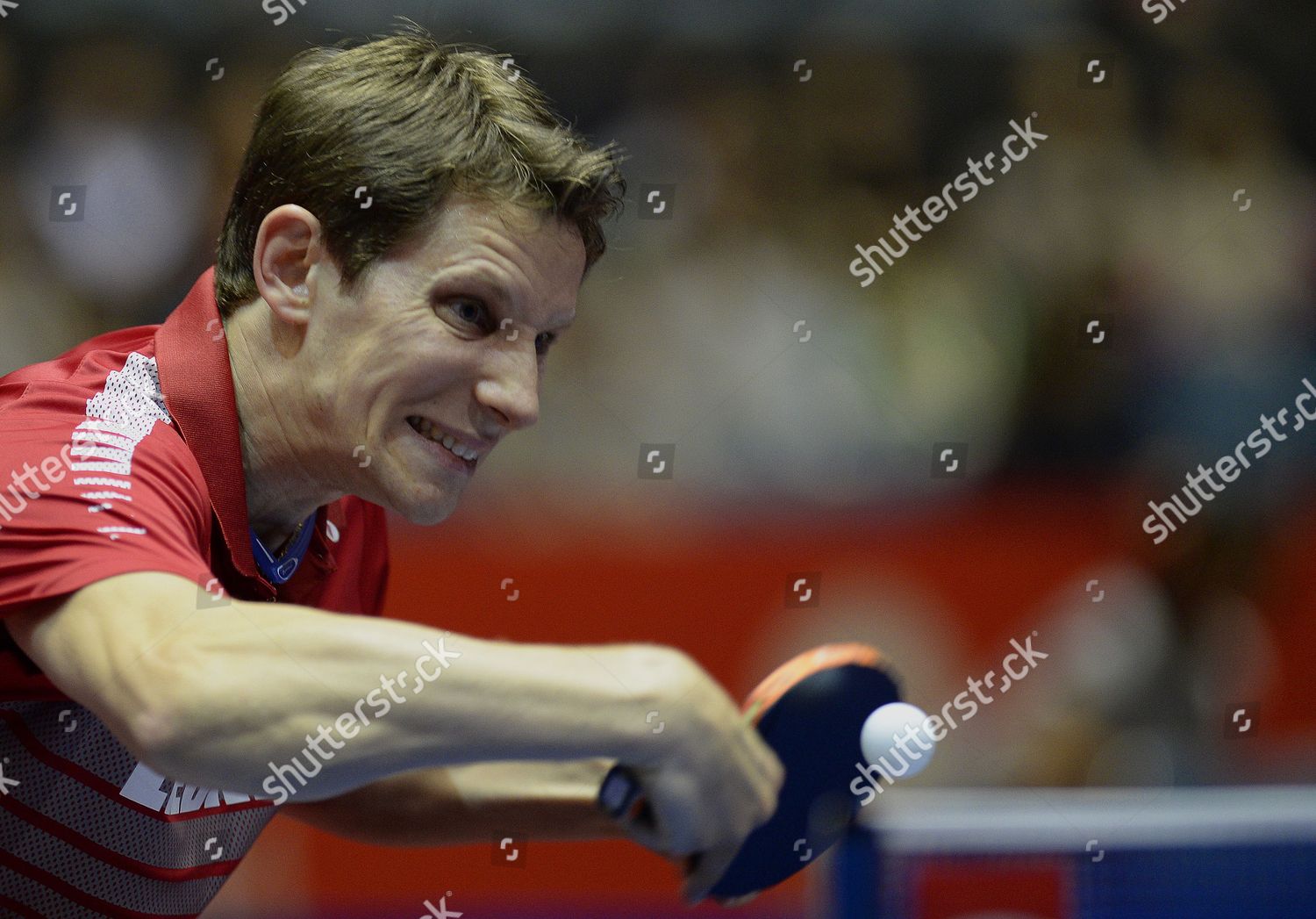 Robert Gardos Austria Competes During Mens Editorial Stock Photo ...