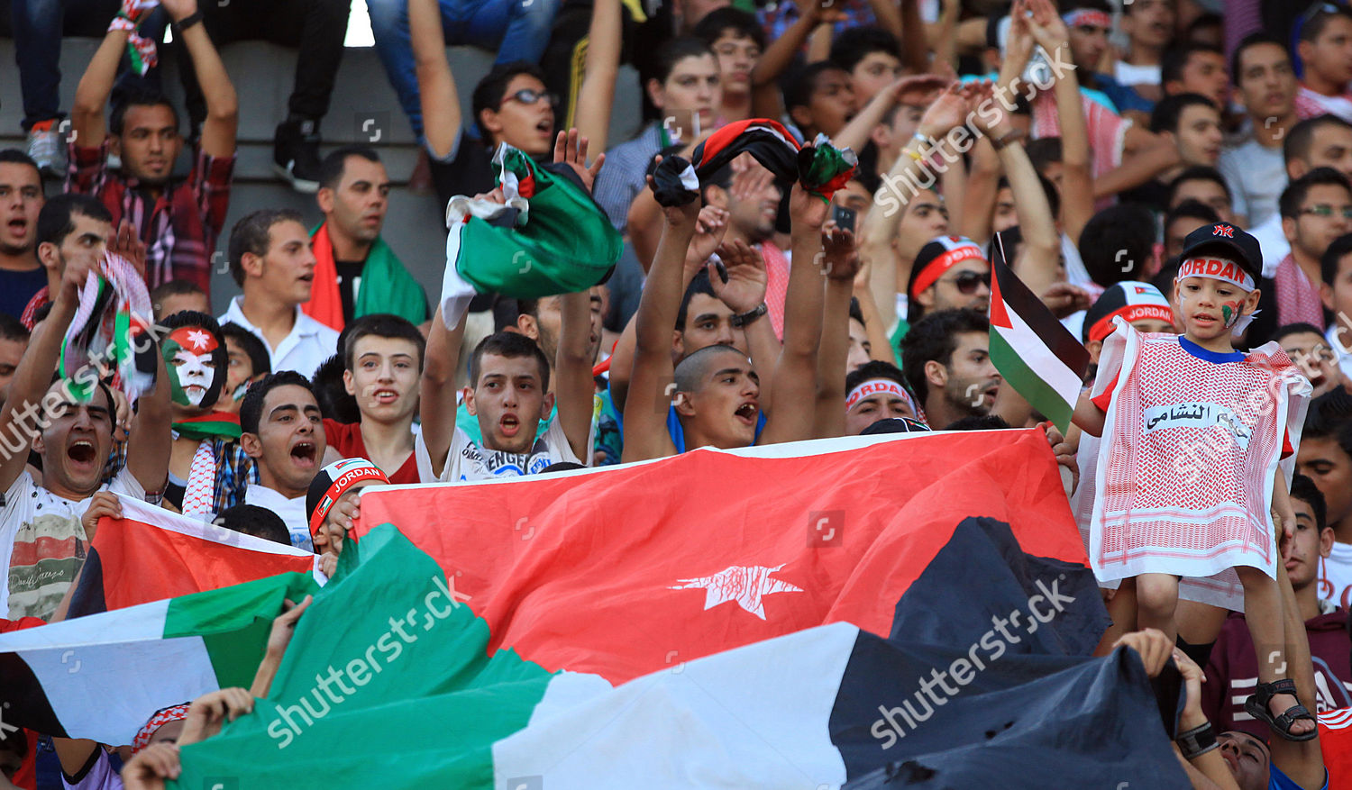 Jordanian Fans During World Cup 2014 Editorial Stock Photo - Stock ...