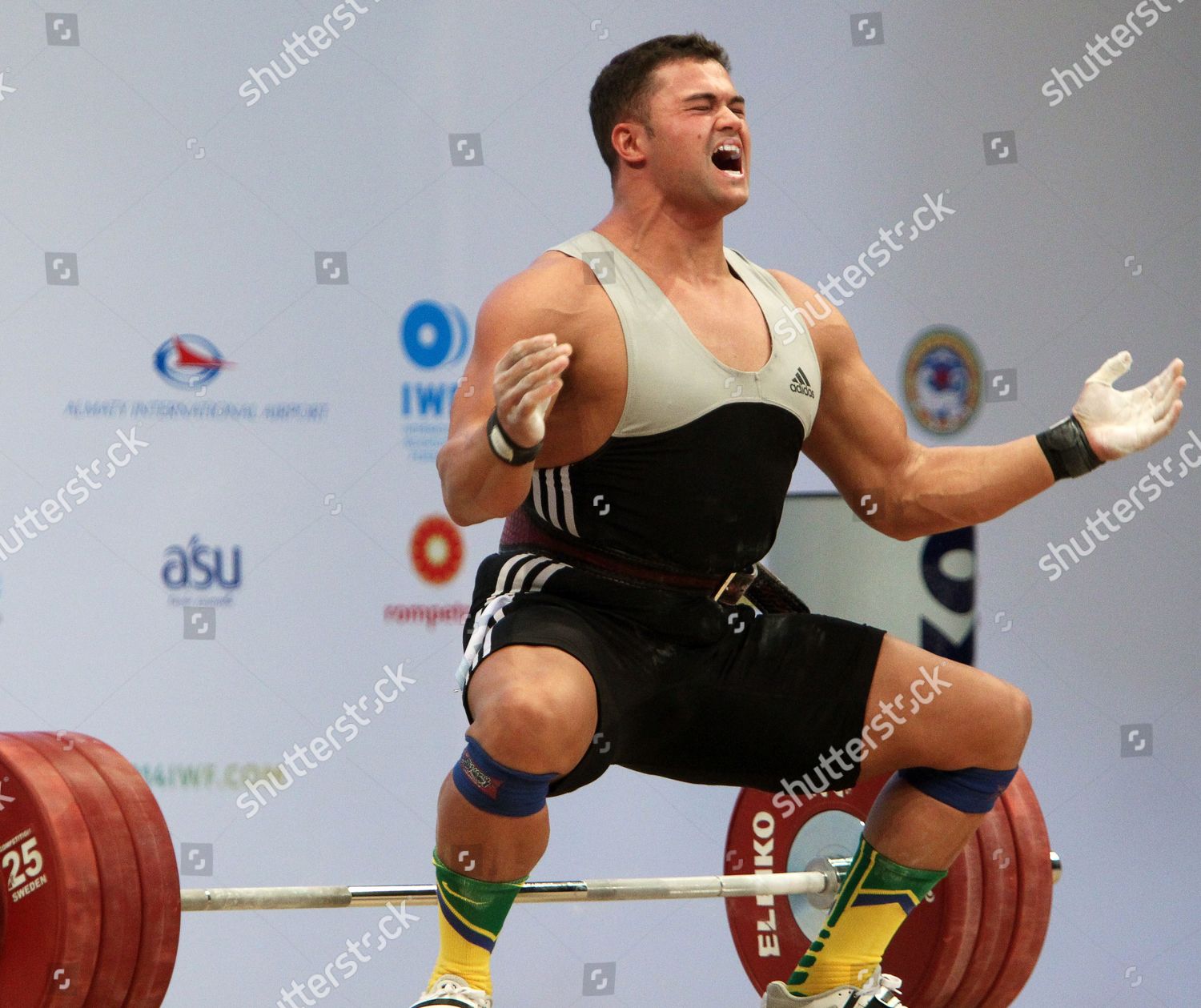 Brazils Patrick Earth Mendes Reacts During Editorial Stock Photo ...