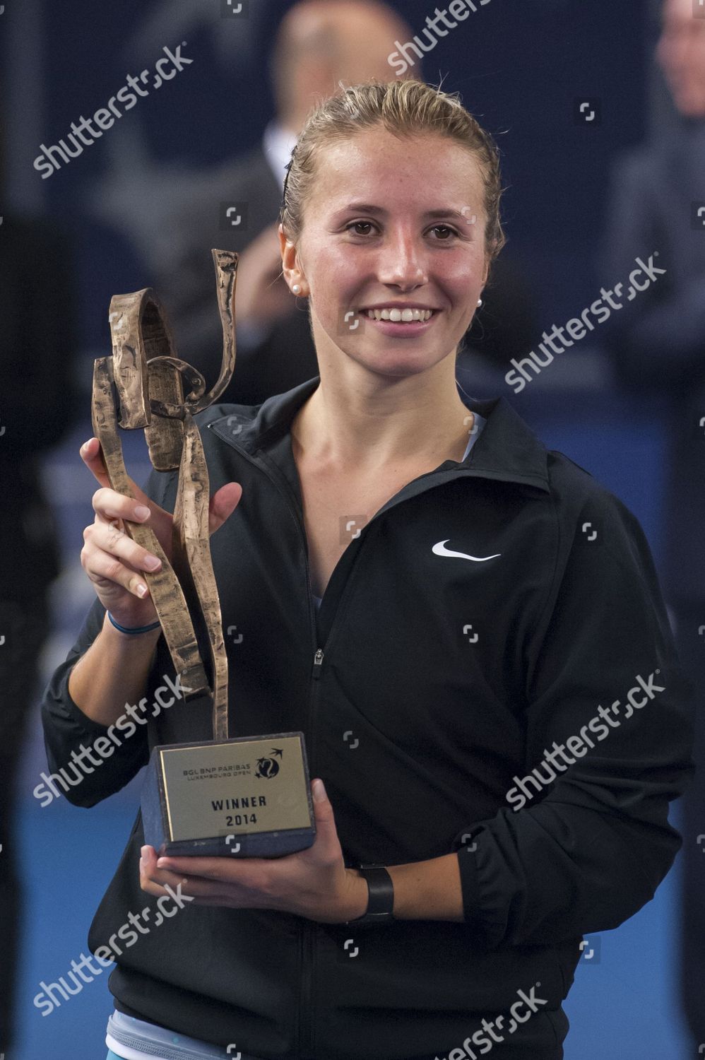Annika Beck Germany Celebrates Trophy After Editorial Stock Photo ...