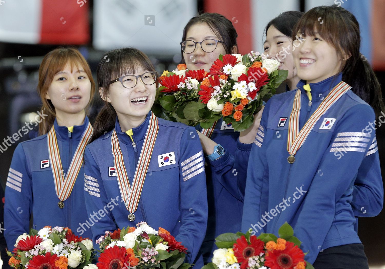 Gold Medal Winner Team Korea Cheer Editorial Stock Photo - Stock Image ...