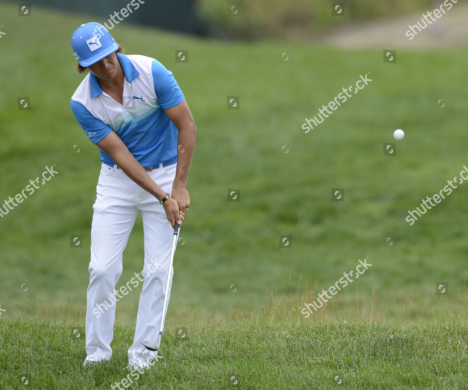 Rickie Fowler Usa Chips On 17th Editorial Stock Photo - Stock Image ...