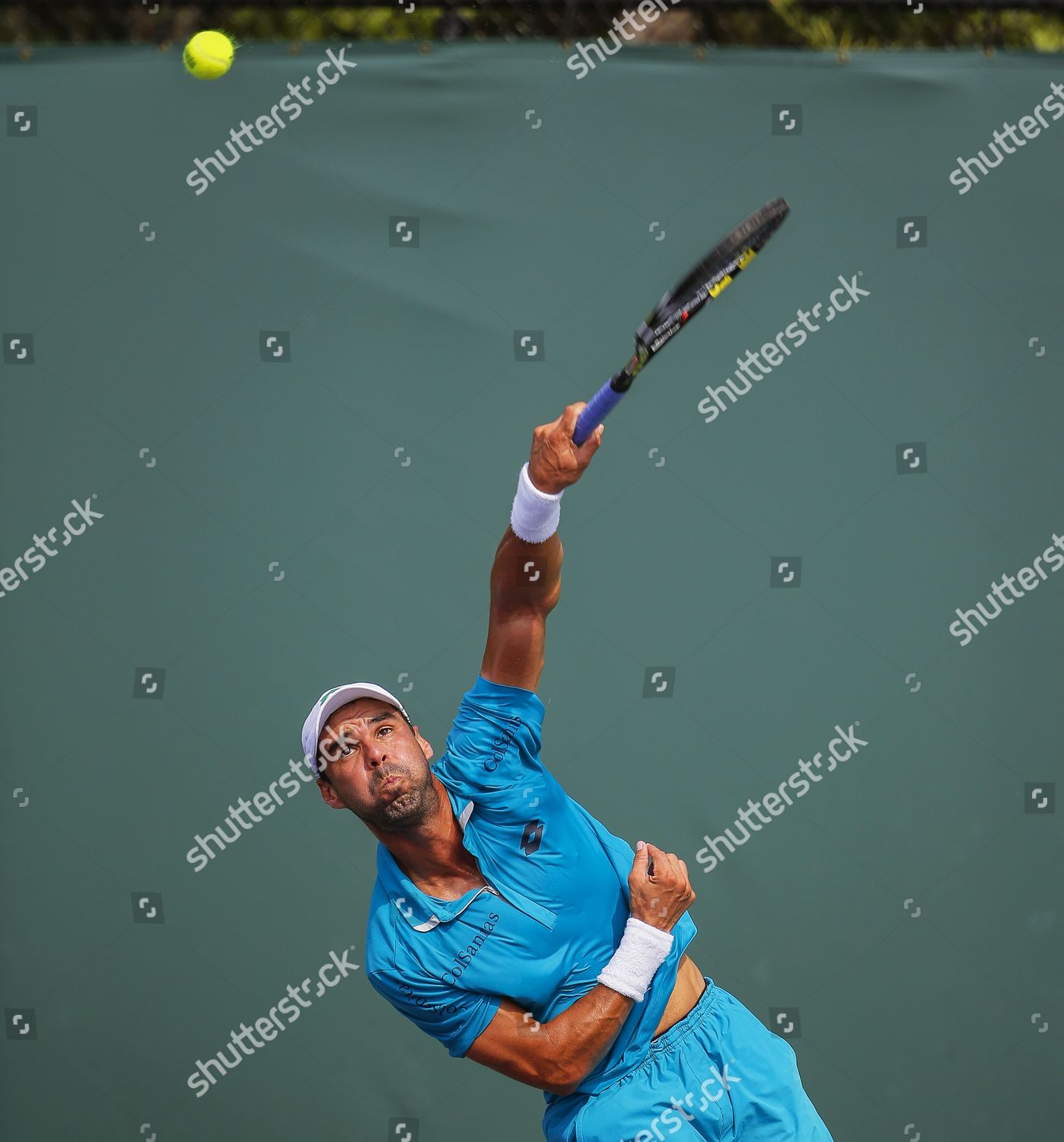 Alejandro Falla Colombia Serves Ball Michael Editorial Stock Photo ...