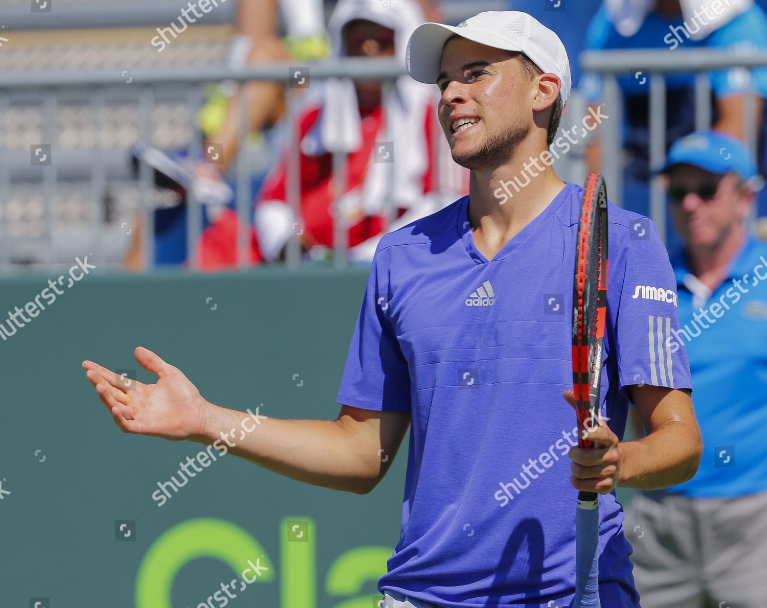 Dominic Thiem Austria Reacts Against Adrian Editorial Stock Photo ...