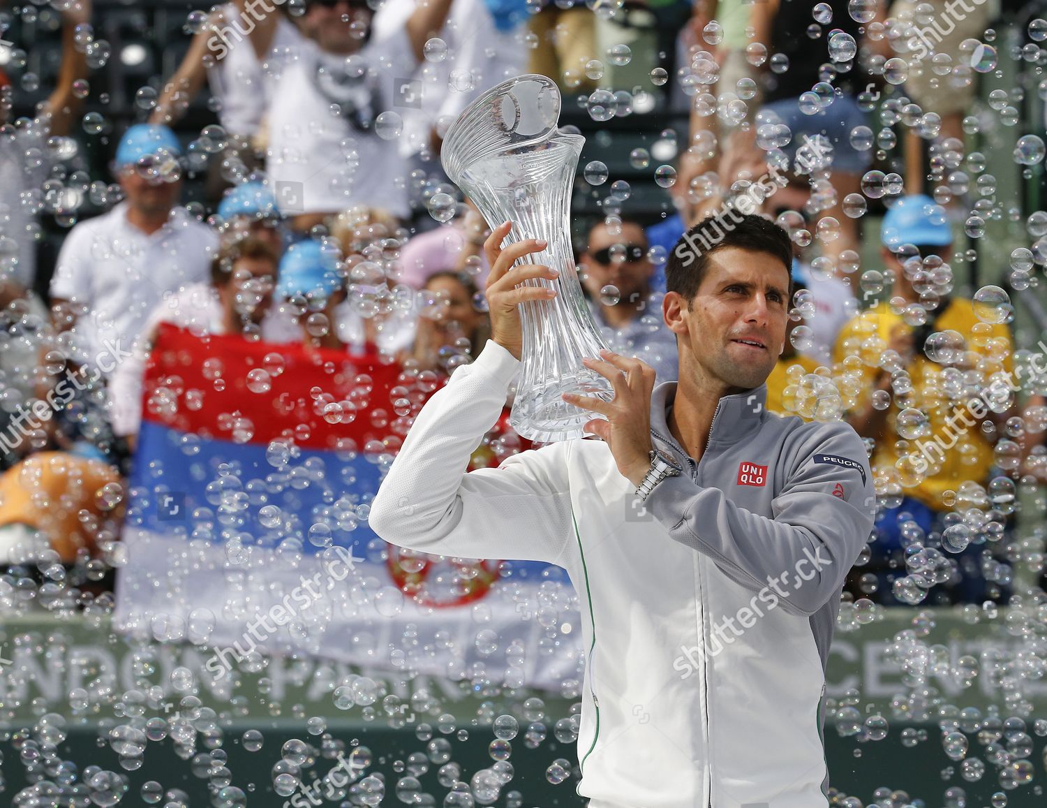 Novak Djokovic Serbia Holds Butch Buchholz Editorial Stock Photo ...