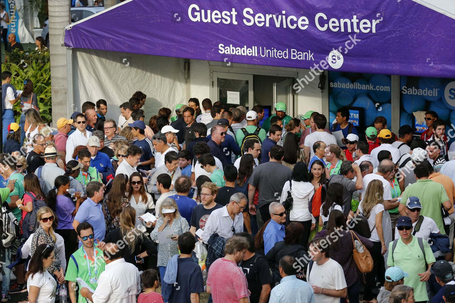 Tennis Fans Crowd Ticket Guest Services Editorial Stock Photo - Stock ...