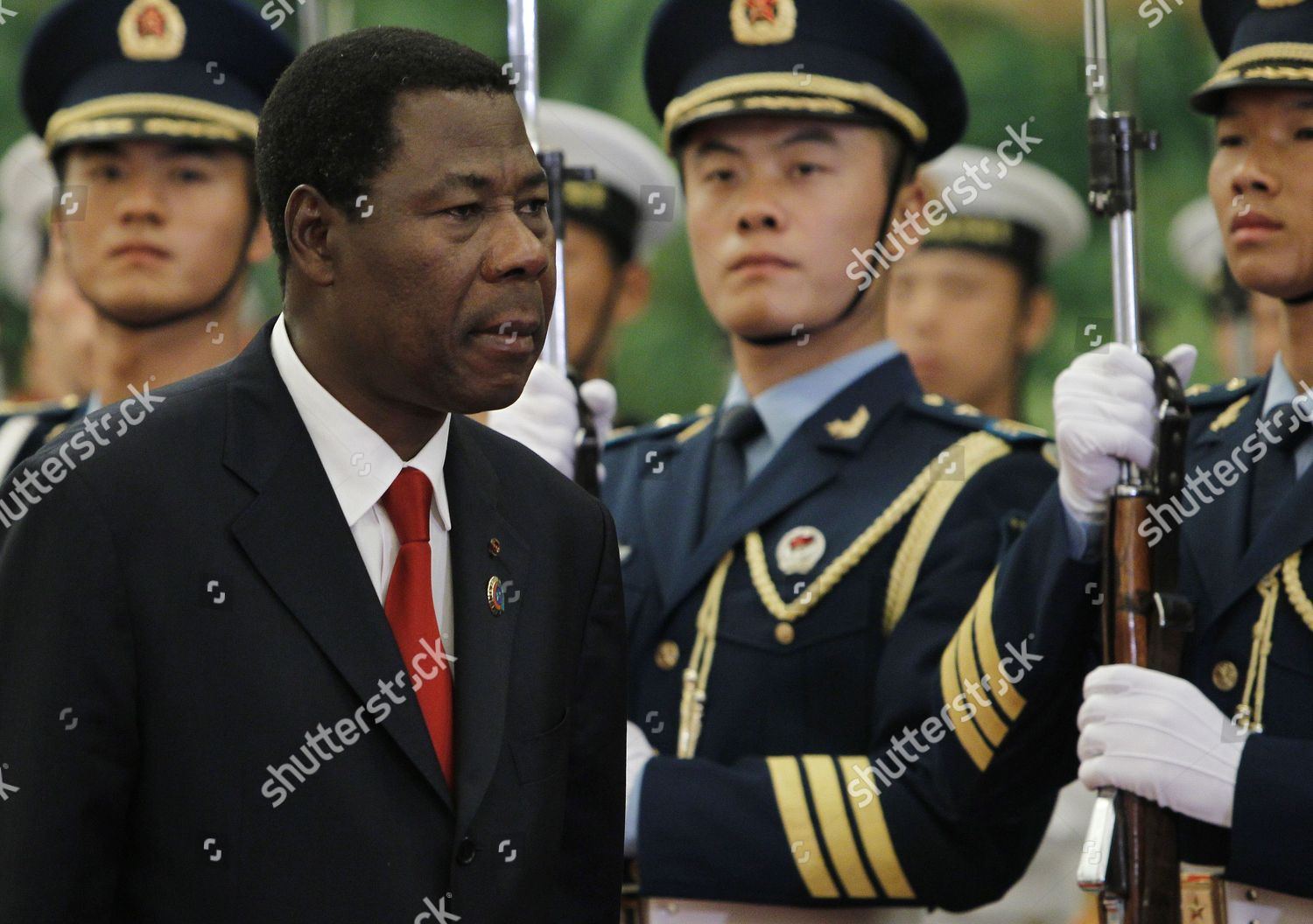 President Benin Yayi Boni Walks Past Editorial Stock Photo - Stock ...