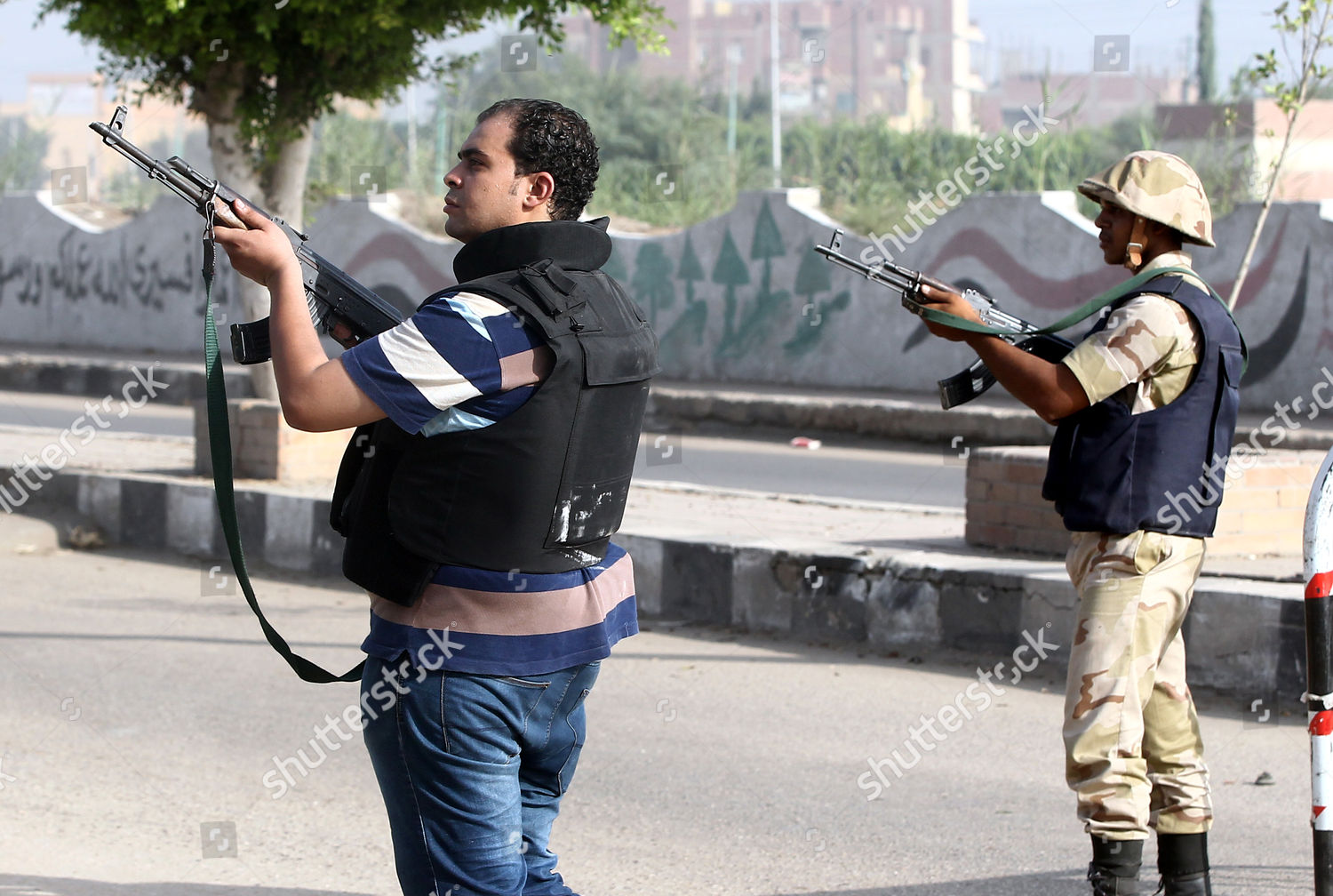 Egyptian Soldiers Keep Watch During Operation Editorial Stock Photo ...