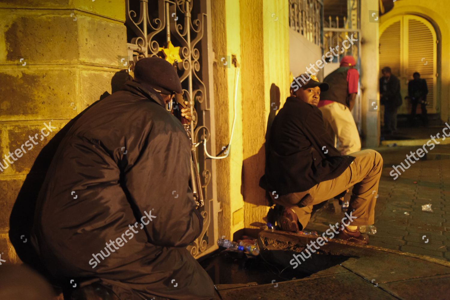 Kenyan Police Officers Take Cover Prepare Editorial Stock Photo - Stock ...