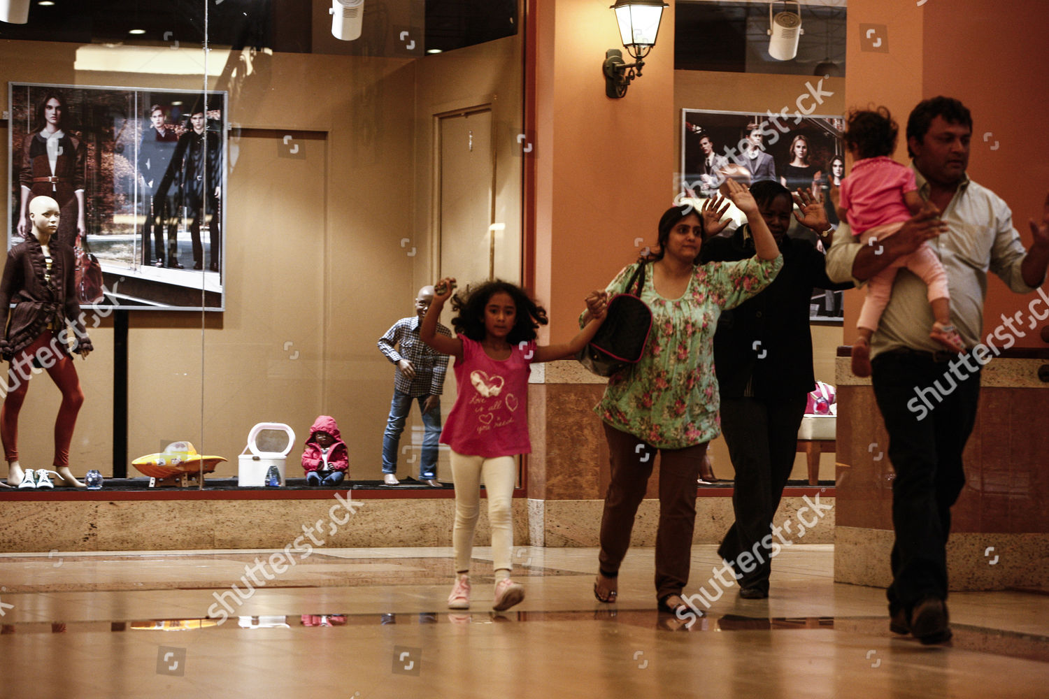Family Run Their Children Exit Westgate Editorial Stock Photo - Stock ...