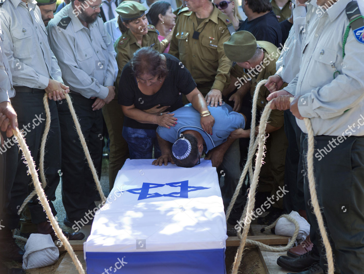 Parents Israeli Staff Sgt Adi Briga Editorial Stock Photo - Stock Image ...