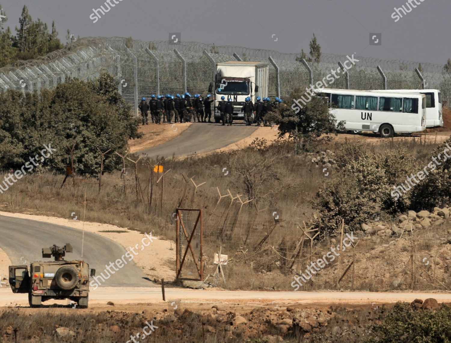 Un Peacekeeping Troops Their Vehicles Prepare Editorial Stock Photo ...
