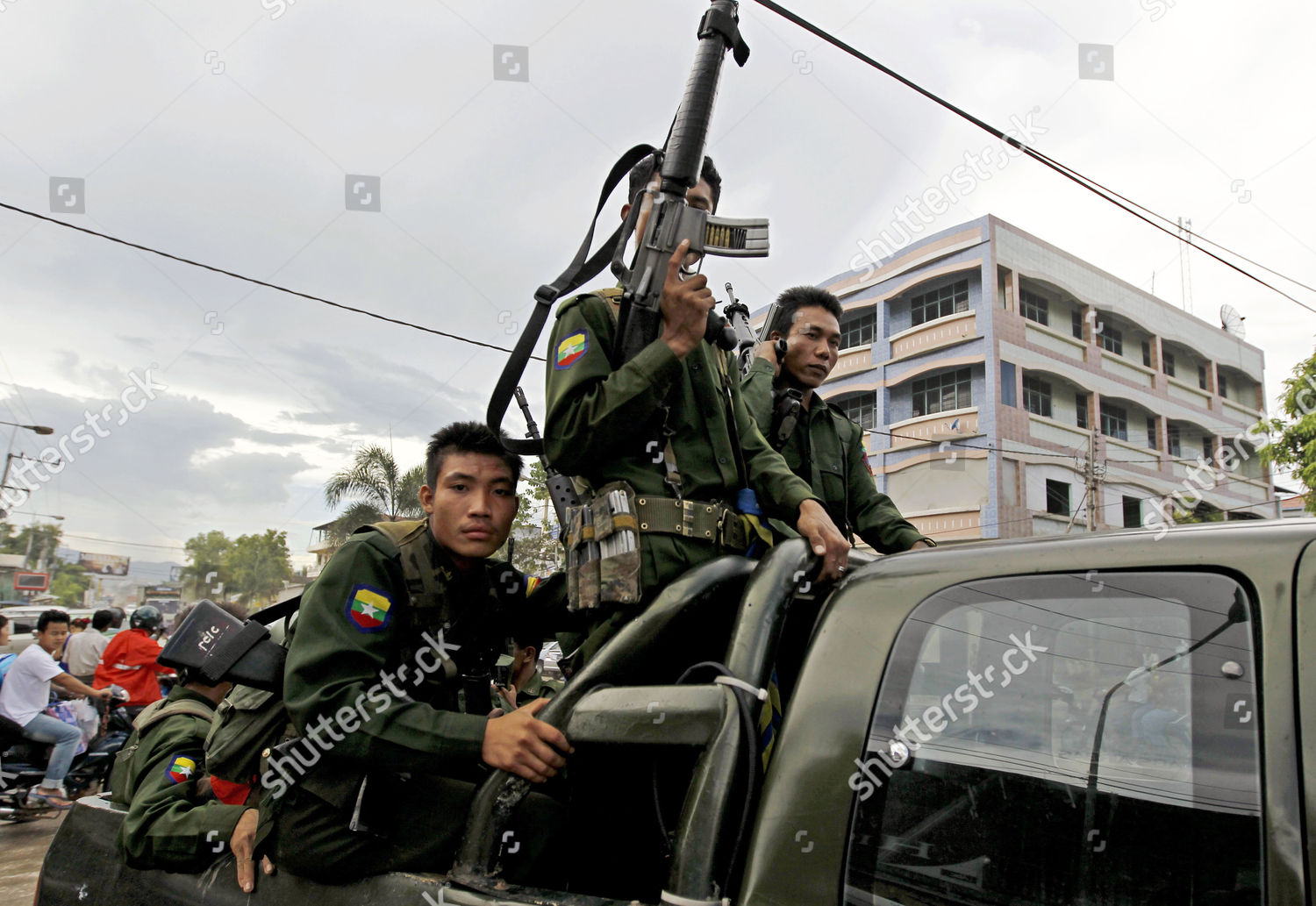 Armed Myanmar Border Guard Forces On Editorial Stock Photo - Stock ...