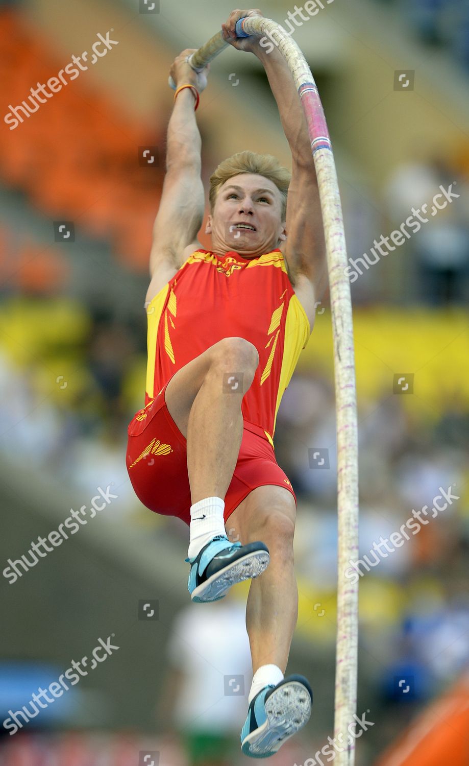 Spains Igor Bychkov Competes Mens Pole Editorial Stock Photo - Stock ...
