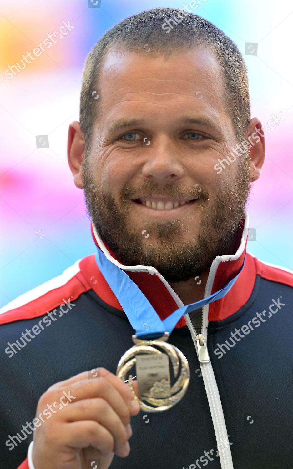 Silver Medalist Ryan Whiting Usa Poses Editorial Stock Photo - Stock ...
