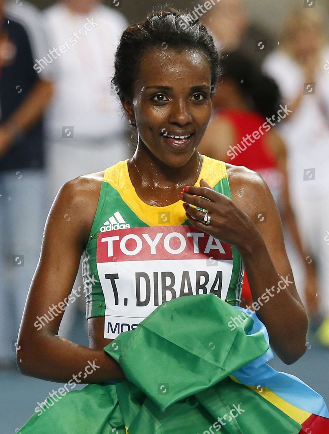 Tirunesh Dibaba Ethiopia Celebrates After Winning Editorial Stock Photo ...