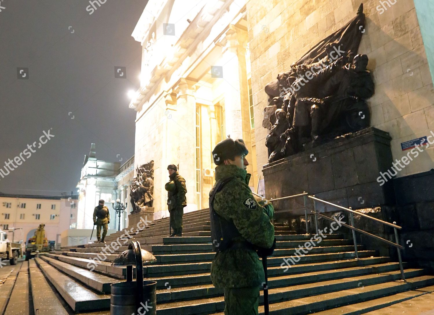 Russian Interior Troops Soldiers Stand Entrance Editorial Stock Photo - Stock Image | Shutterstock