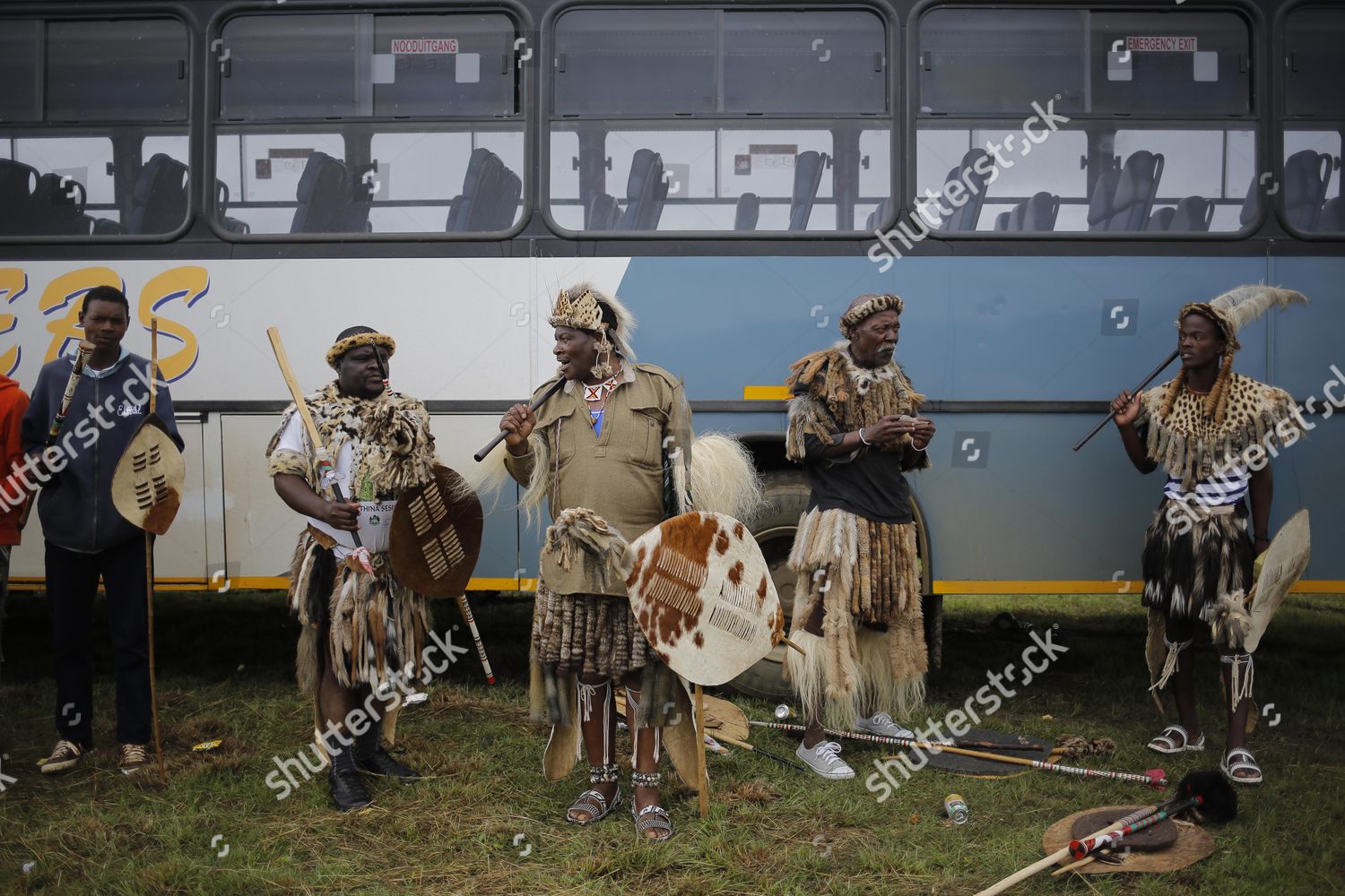 Zulu Dancers Prepare Perform During Boer Editorial Stock Photo - Stock ...
