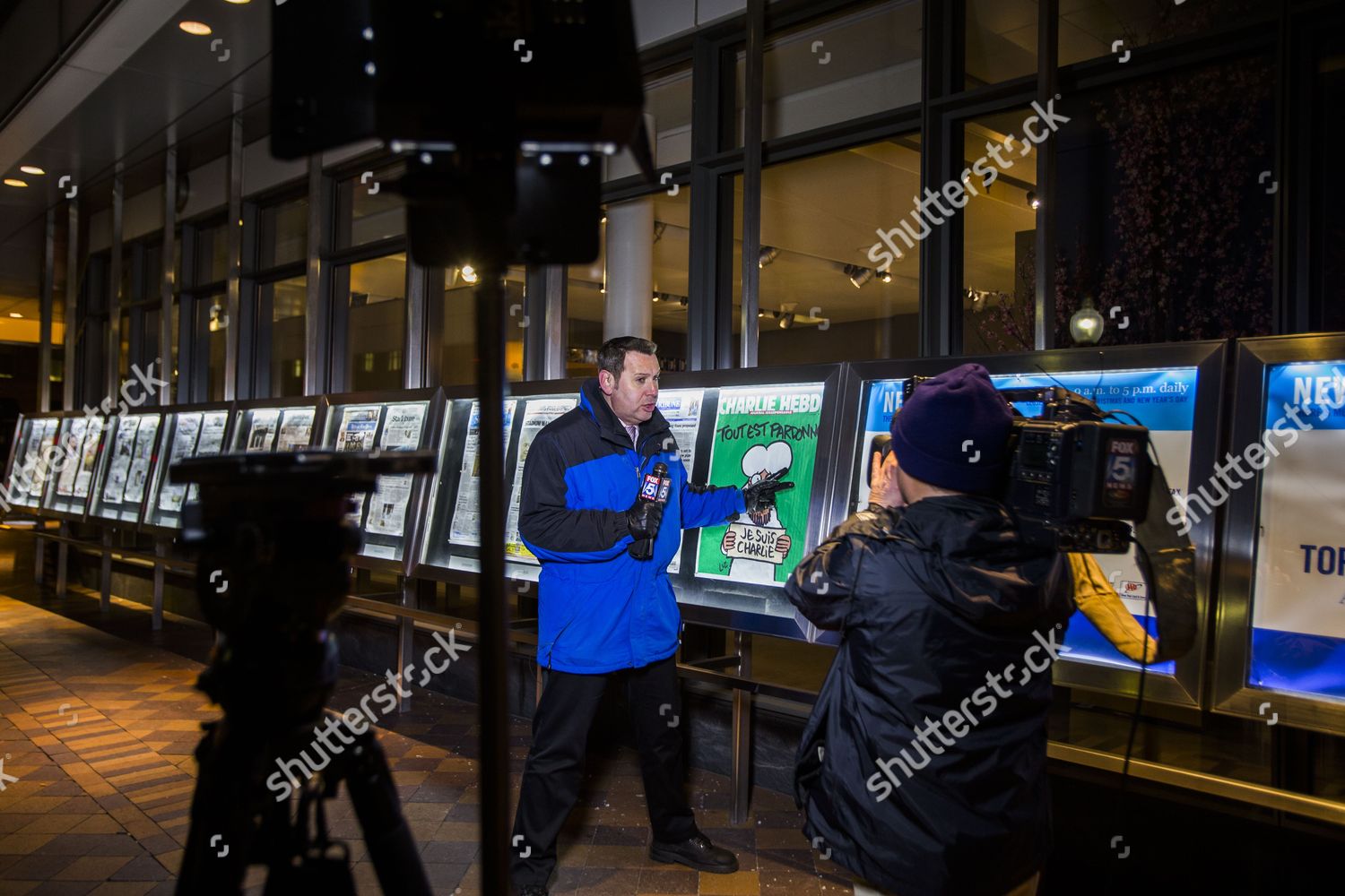 Fox Tv News Correspondent Reports Next Editorial Stock Photo - Stock ...