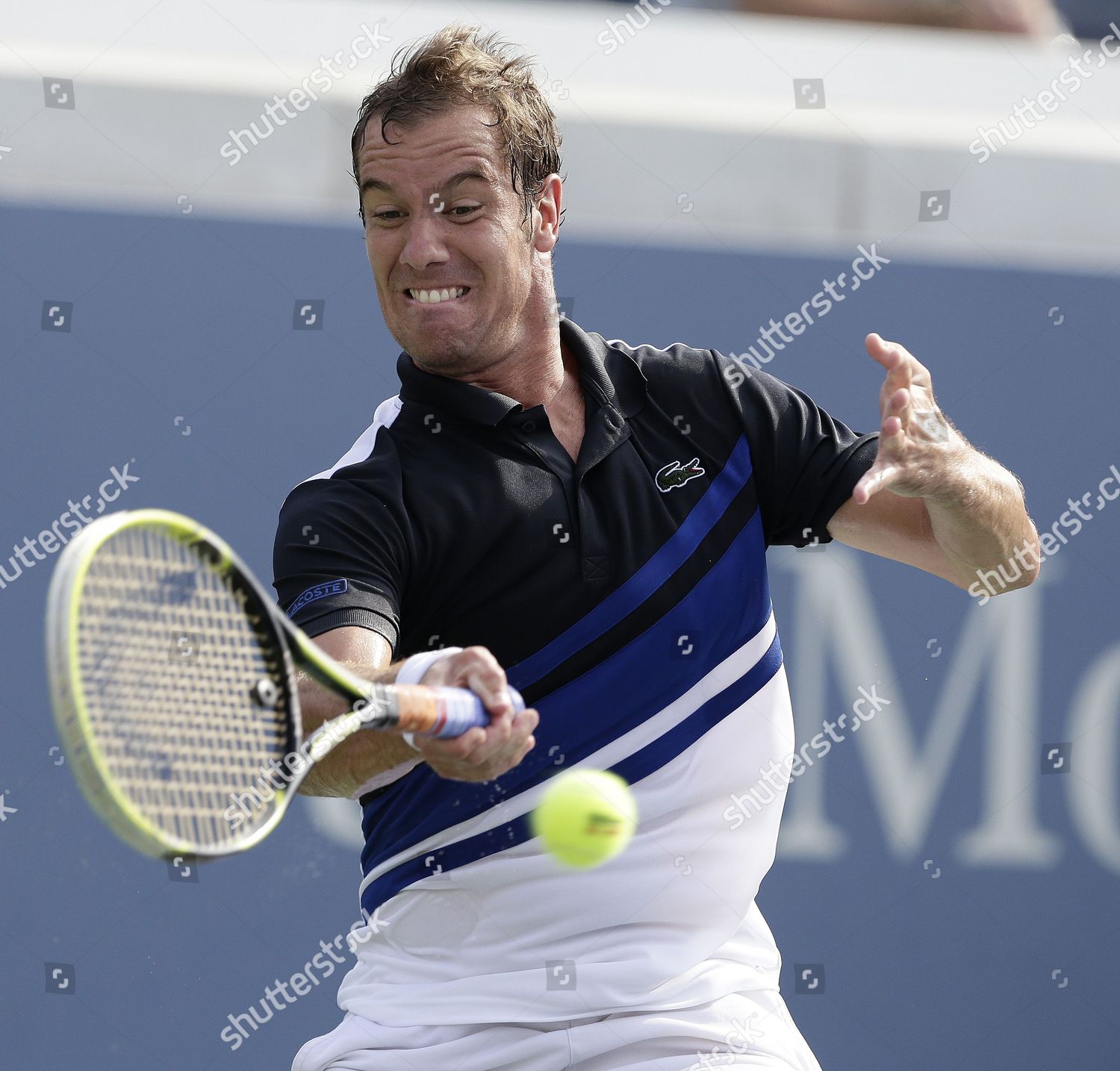 Richard Gasquet France Hits Return Dmitry Editorial Stock Photo - Stock ...
