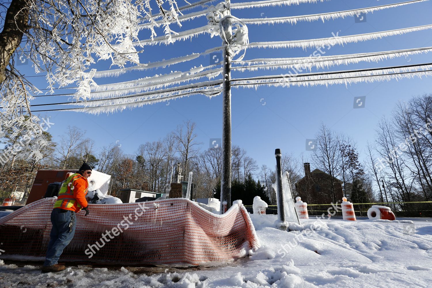Att Worker Harry Jones Surveys Scene Editorial Stock Photo - Stock ...