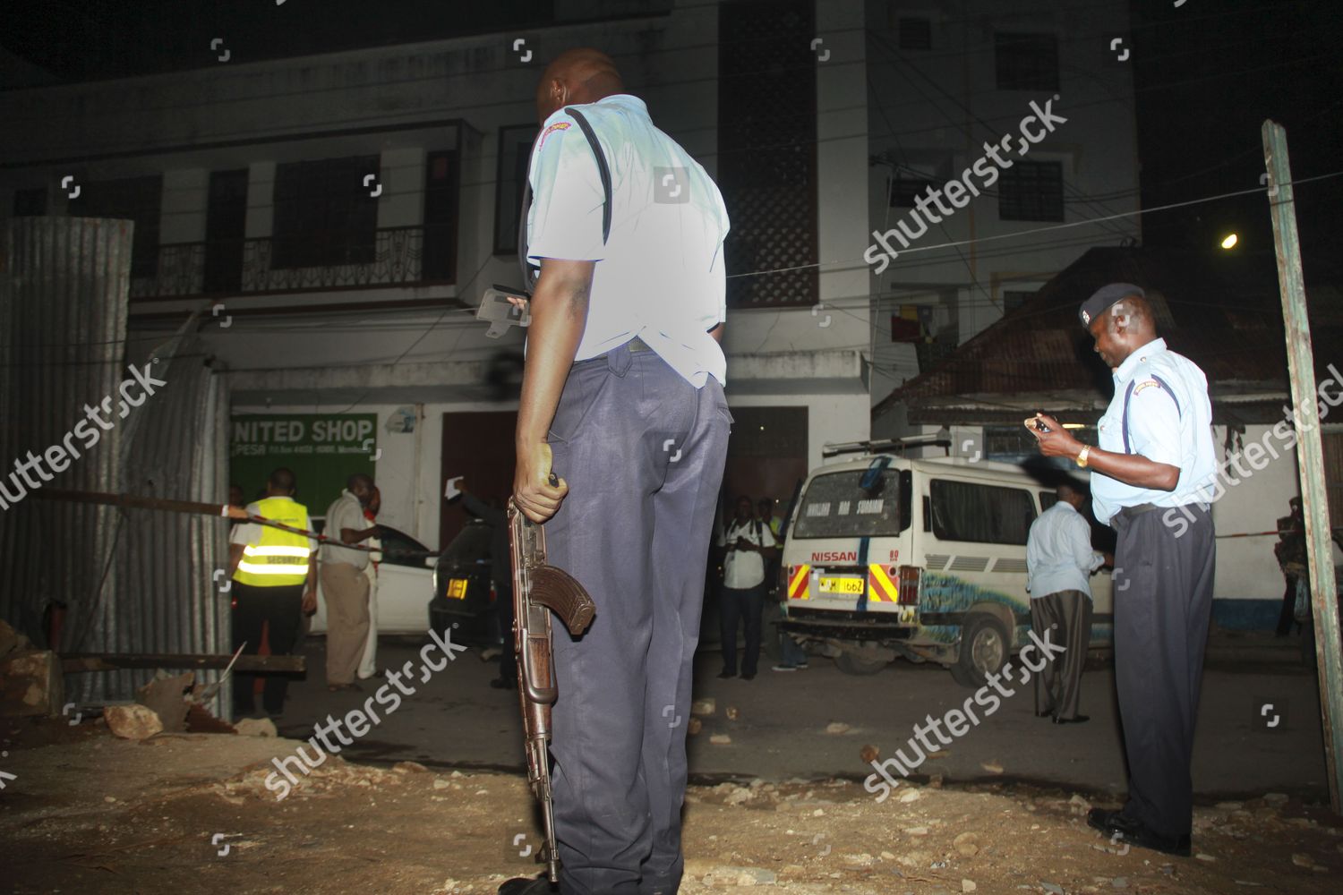 Police Officers Inspect Crime Scene Where Editorial Stock Photo - Stock ...