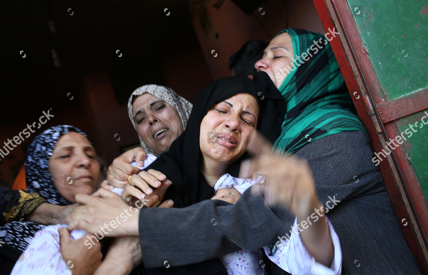 Mother Threeyearold Saher Abu Namous Mourns Editorial Stock Photo ...