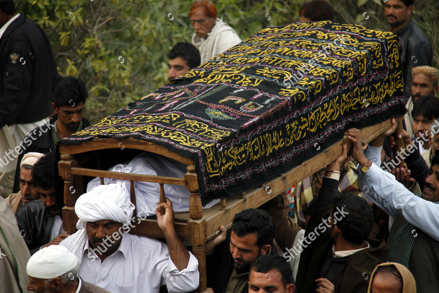 Pakistani People Attend Funeral Ceremony Army Editorial Stock Photo ...