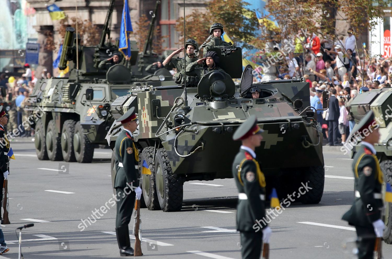 Ukrainian Apcs Armoured Personnel Carriers Drive Editorial Stock Photo ...