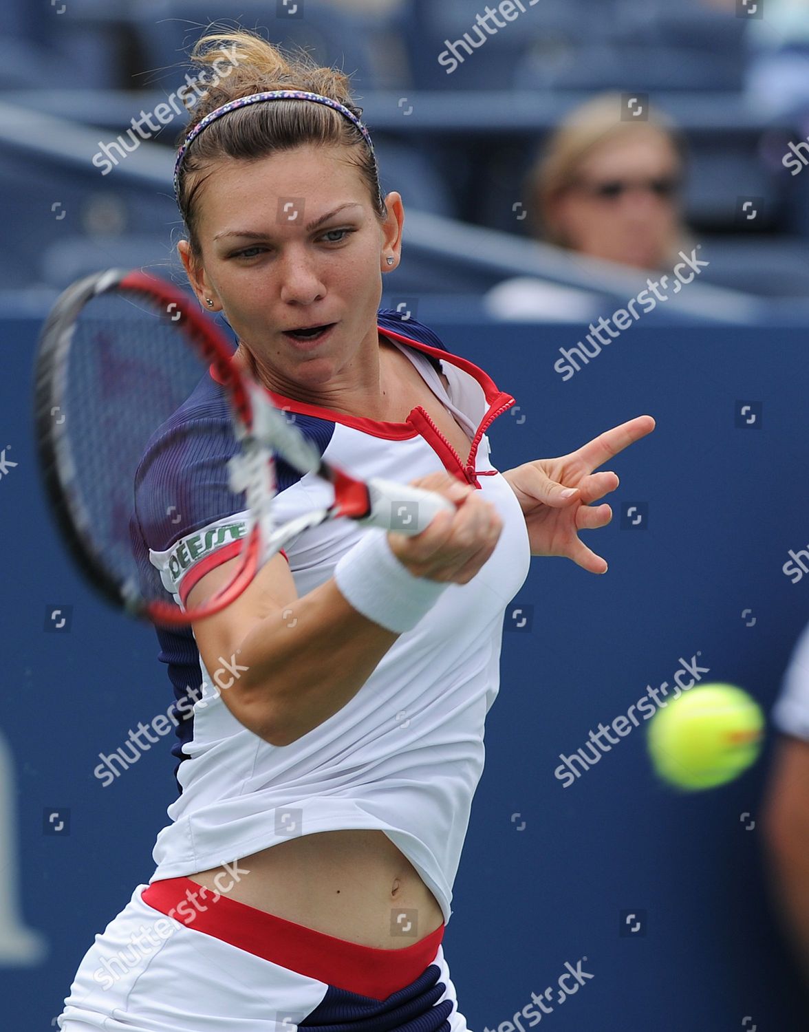 Simona Halep Romania Hits Return Maria Editorial Stock Photo - Stock ...