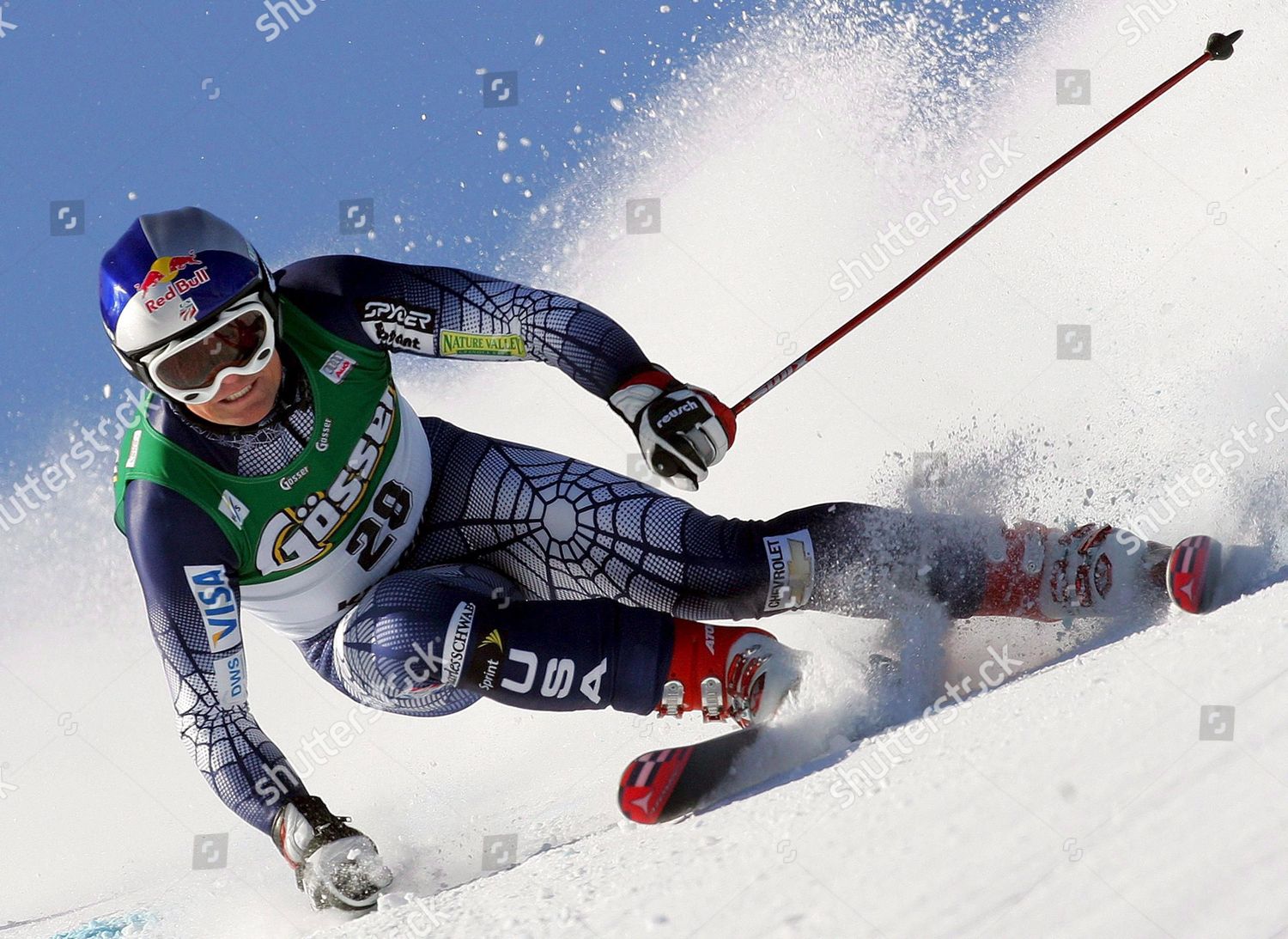 Us Daron Rahlves Speeds Down Slope Editorial Stock Photo - Stock Image ...