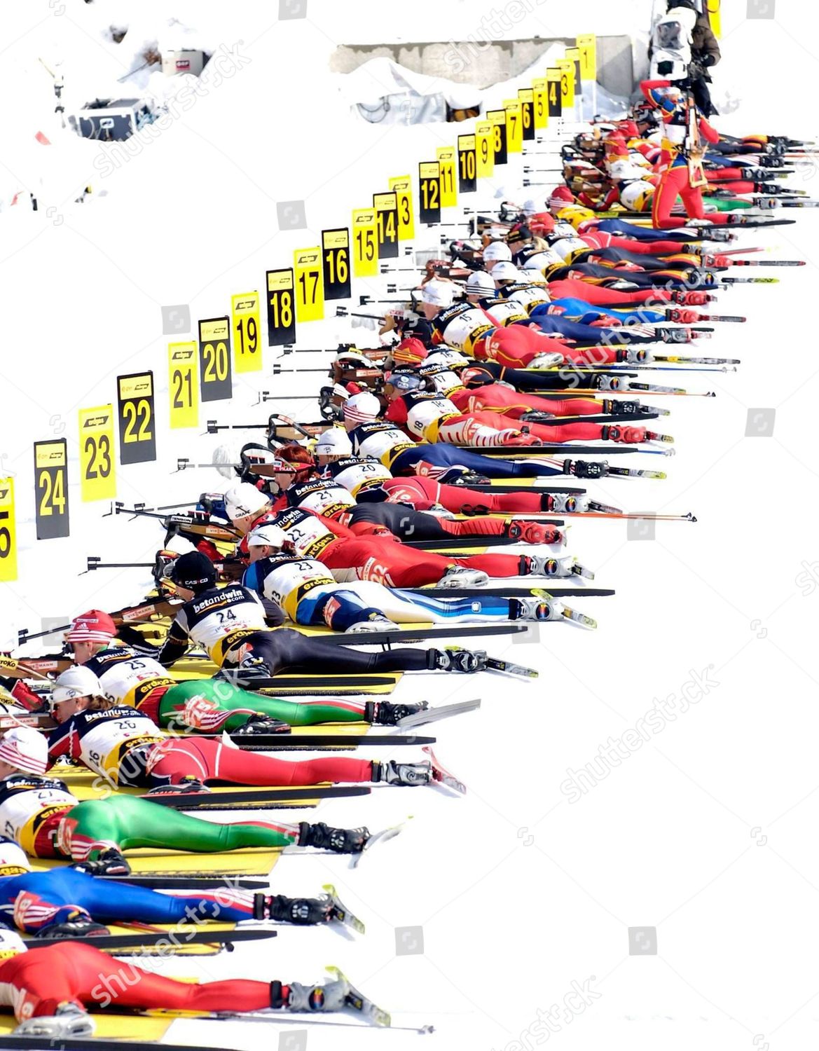 Athletes Take Aim Shooting Range During Editorial Stock Photo - Stock ...