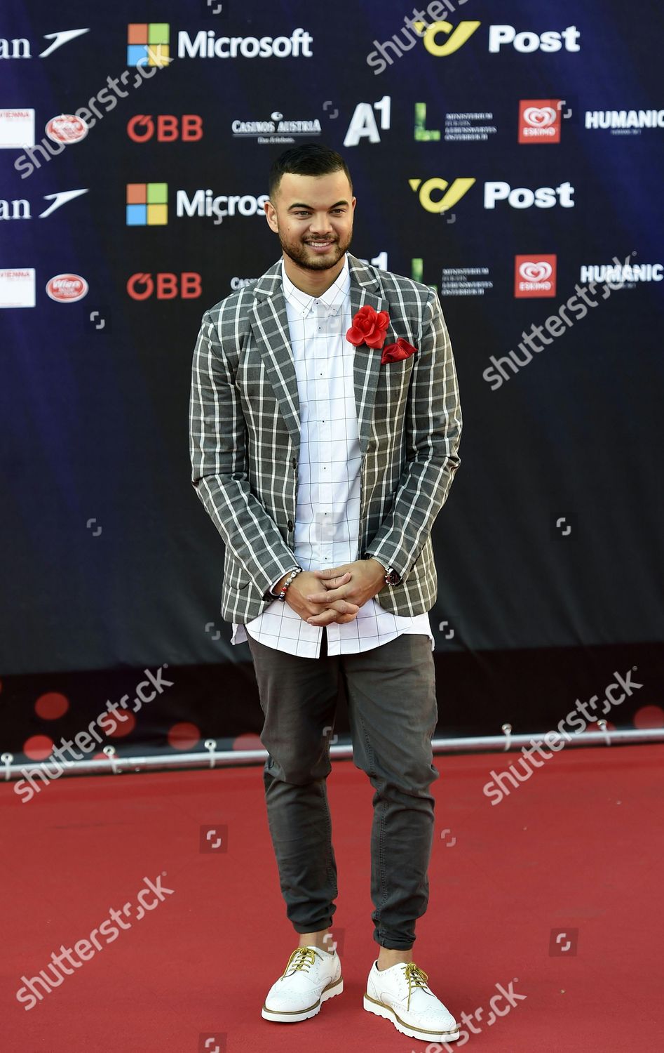 Singer Guy Sebastian Representing Australia Poses Editorial Stock Photo ...