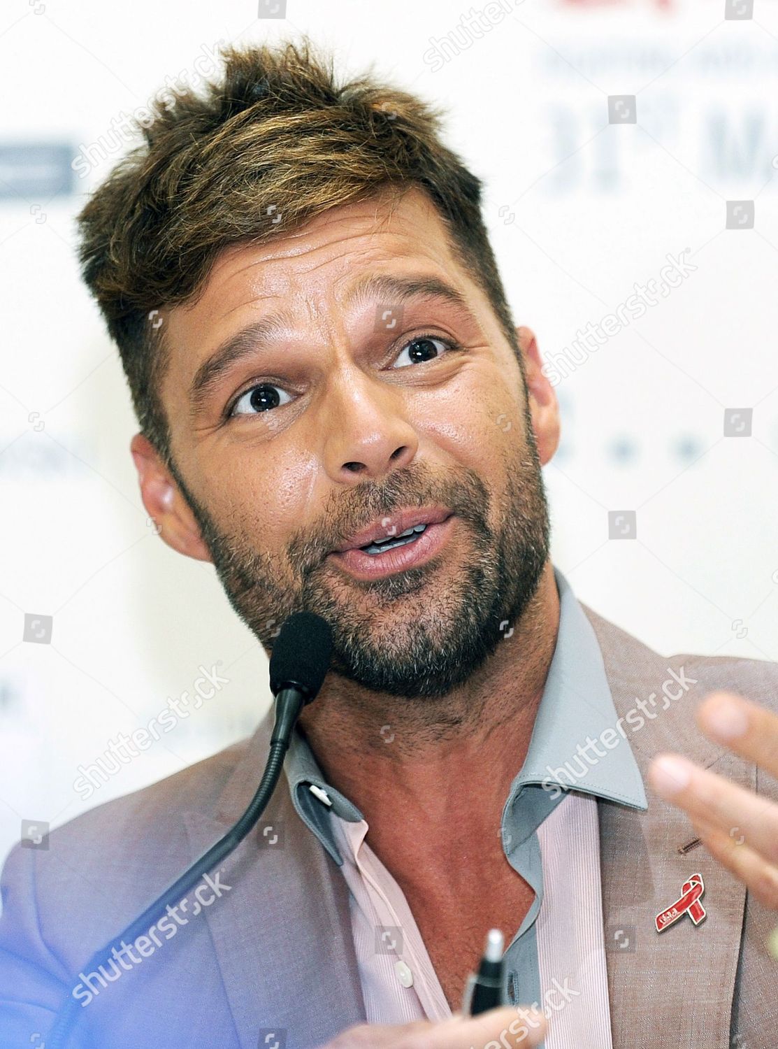 Puerto Rican Singer Ricky Martin Speaks Editorial Stock Photo - Stock ...
