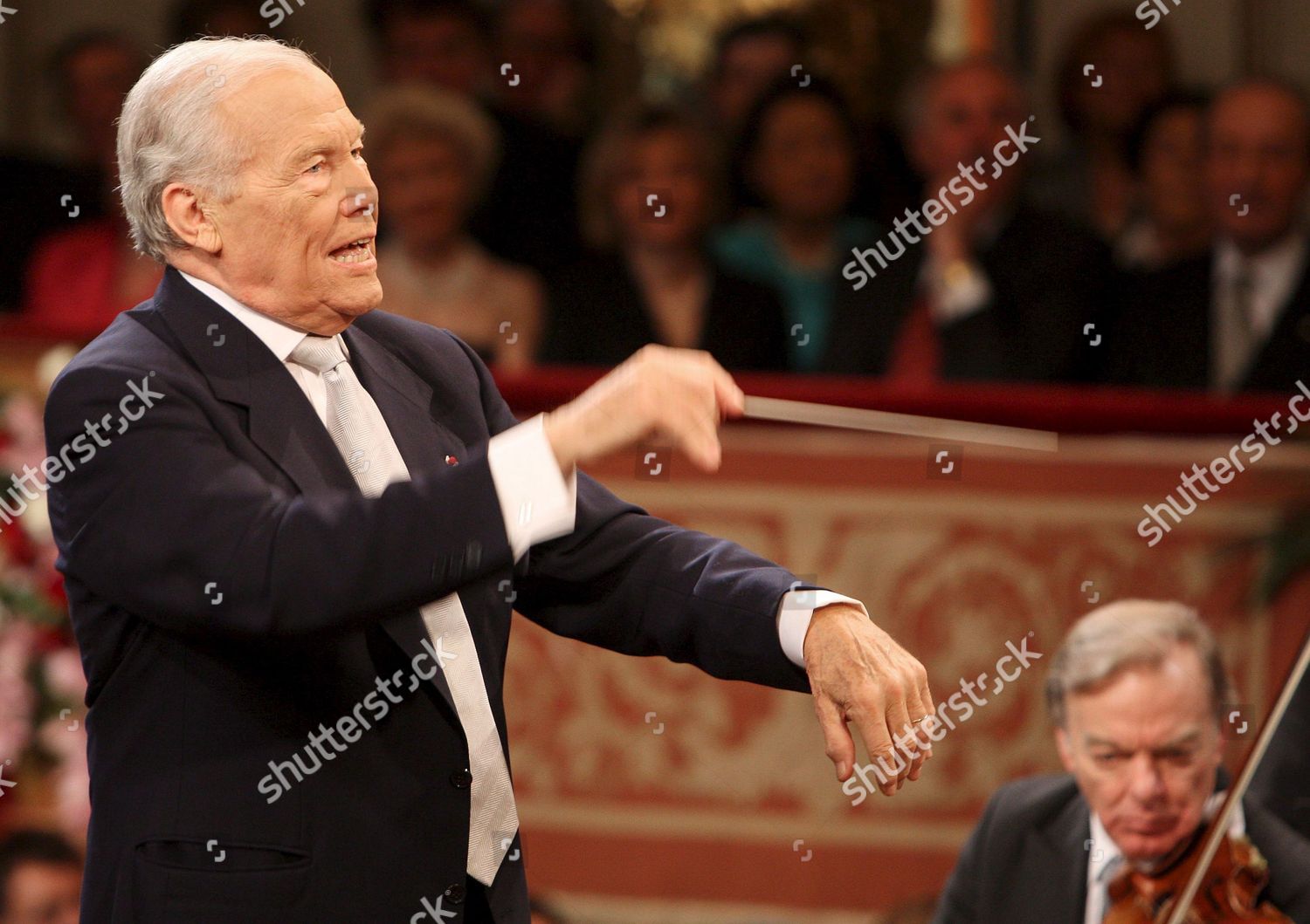French Conductor Georges Pretre During Traditional Editorial Stock ...