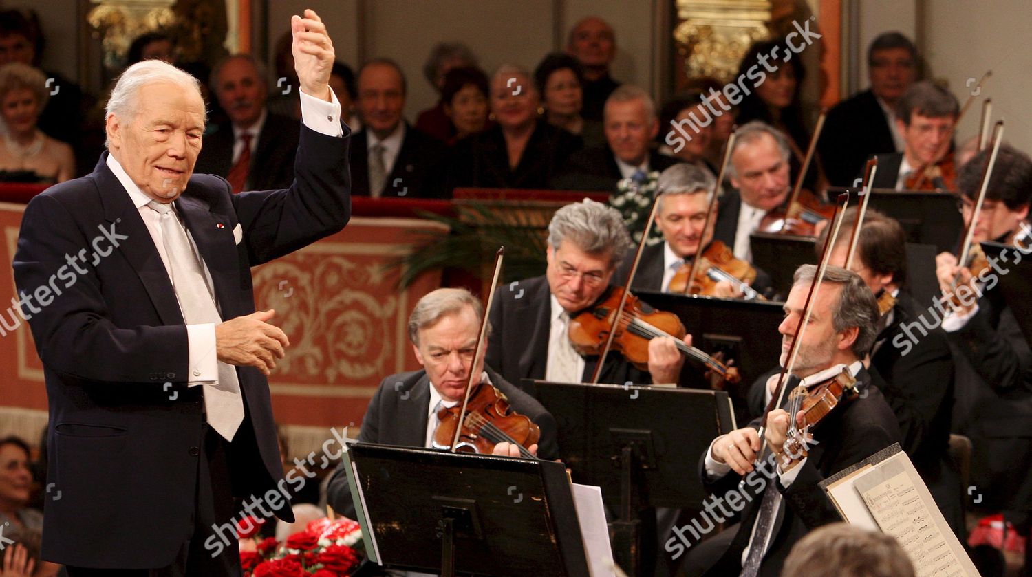 French Conductor Georges Pretre During Traditional Editorial Stock ...