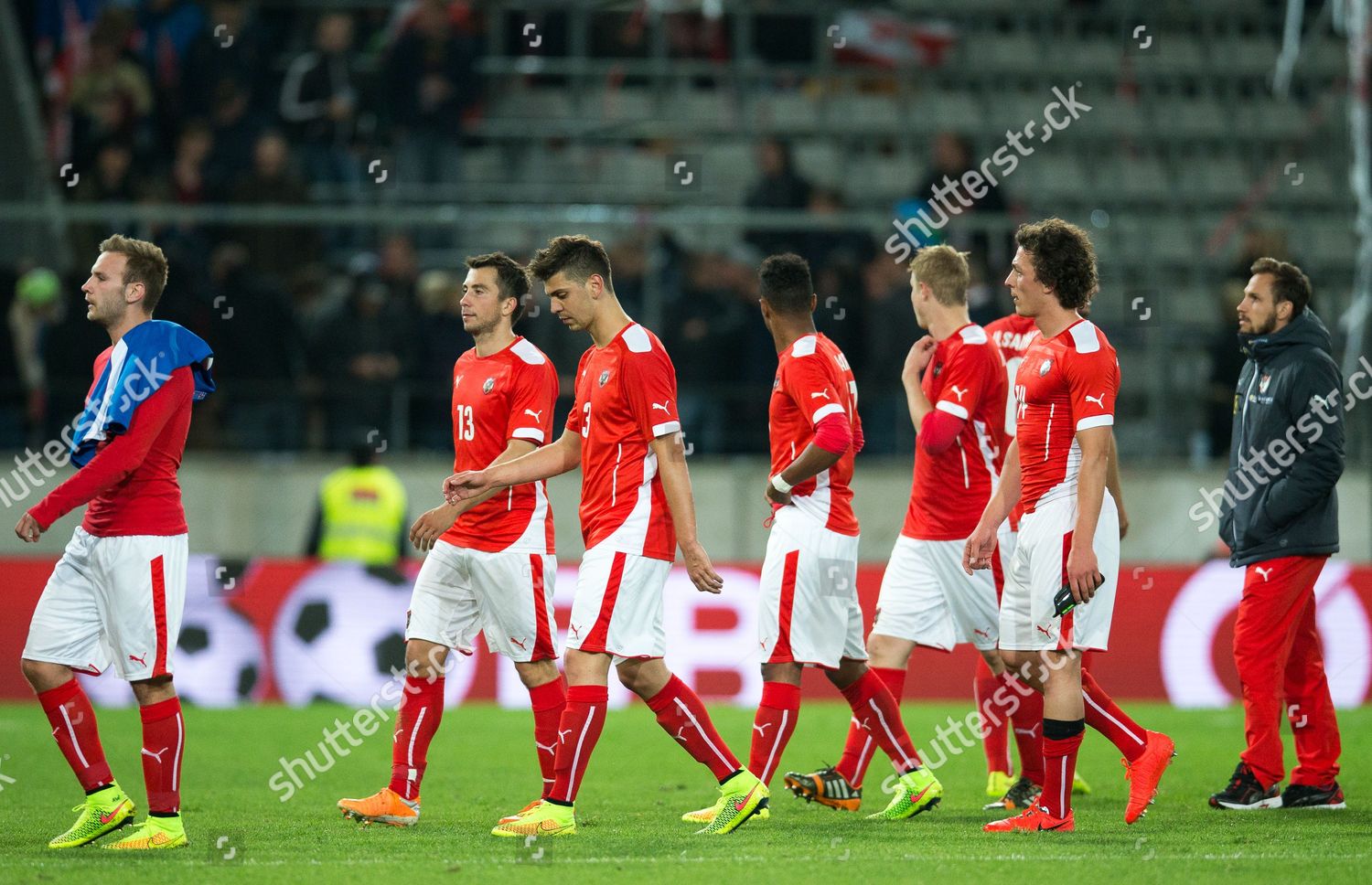 Austrian National Team Leaves Pitch After Editorial Stock Photo - Stock ...