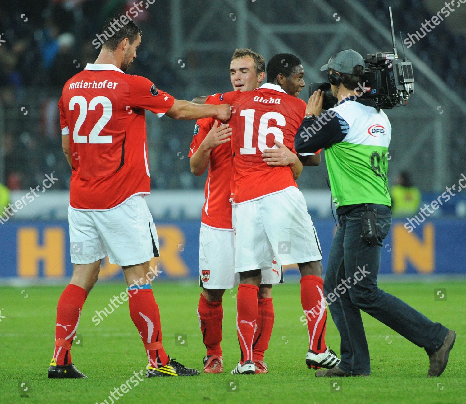 Austrian Players Stefan Maierhofer Erwin Hoffer Editorial Stock Photo ...