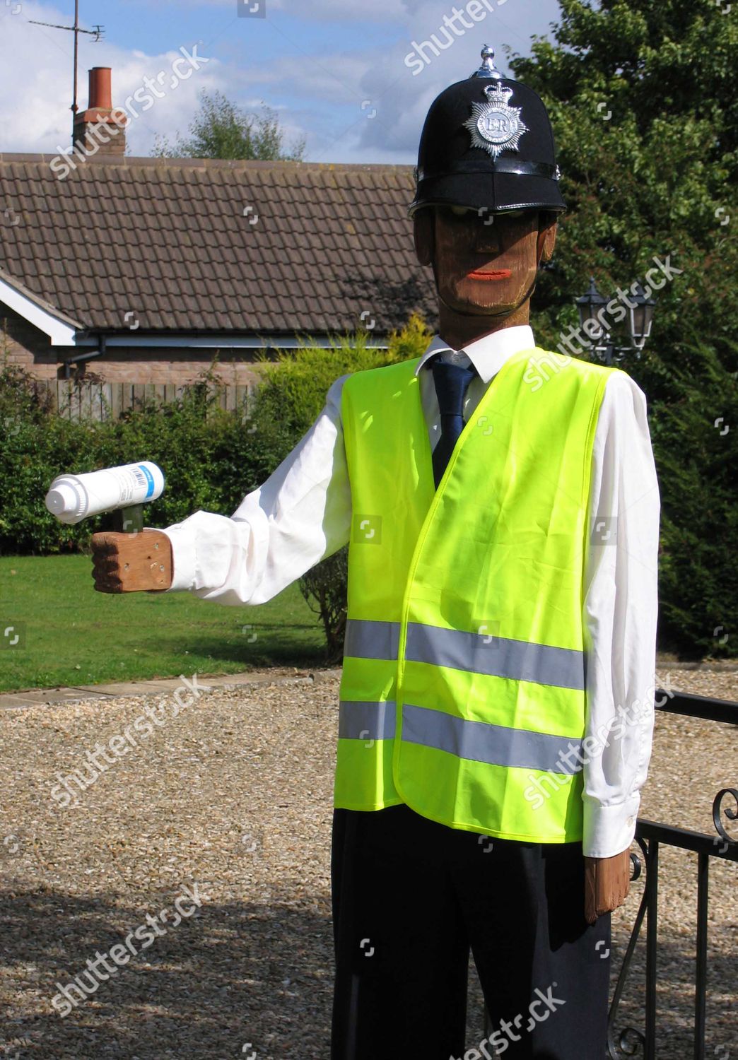 Police Scarecrow Which Has Moving Arm Editorial Stock Photo - Stock ...