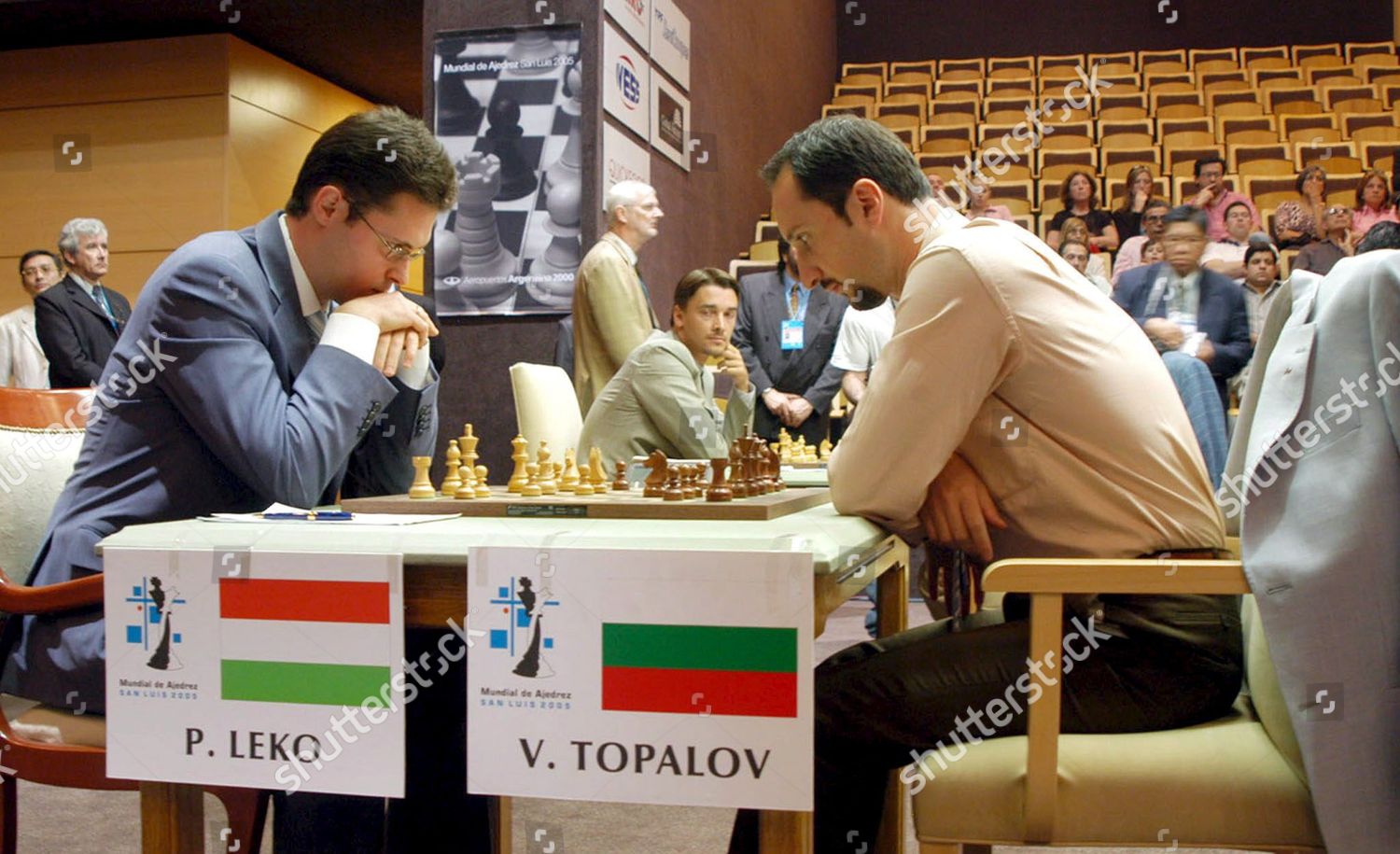 Peter Leko L Hungary Veselin Topalov Editorial Stock Photo - Stock ...